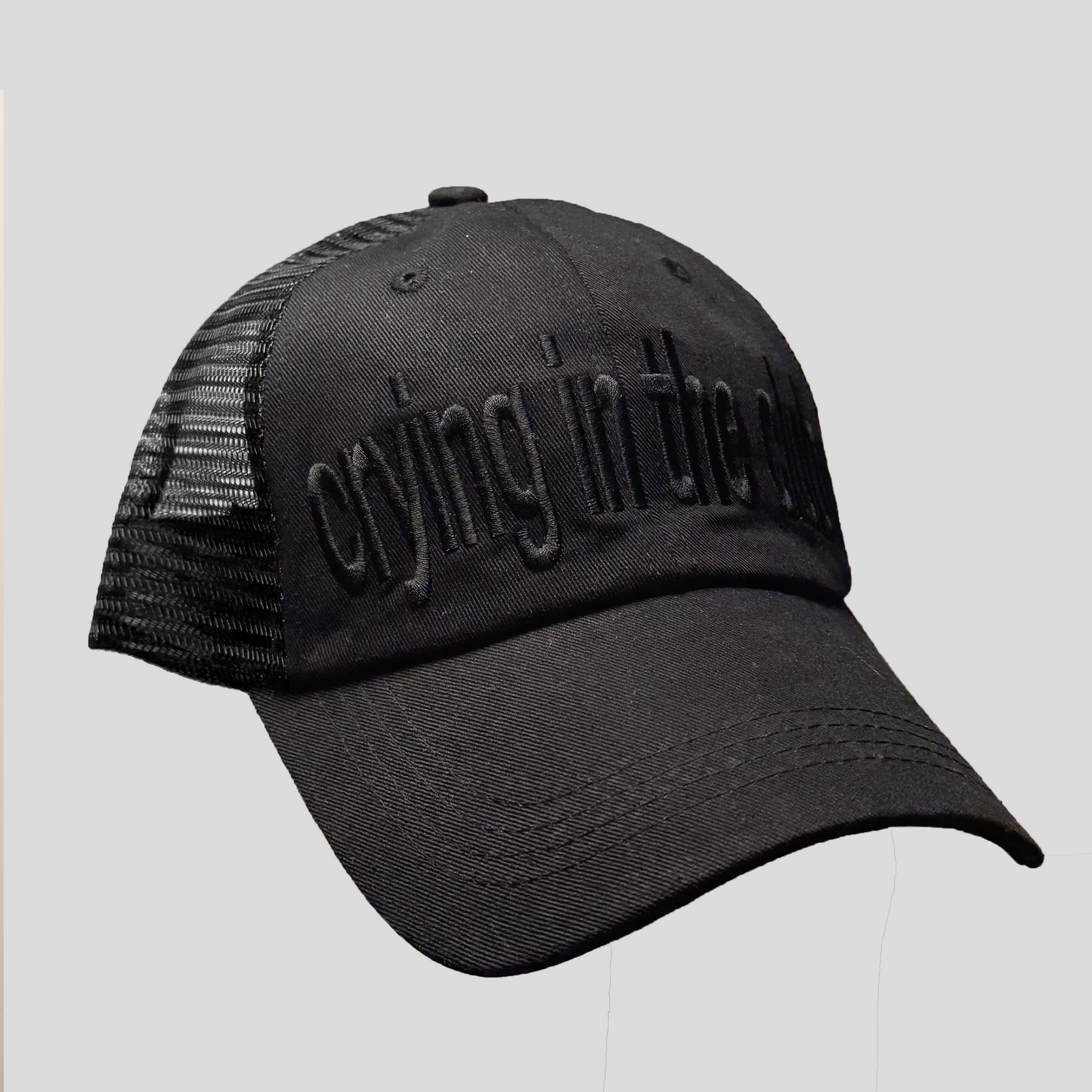 'Crying In The Club' Trucker Cap - Triple Black – SWIM
